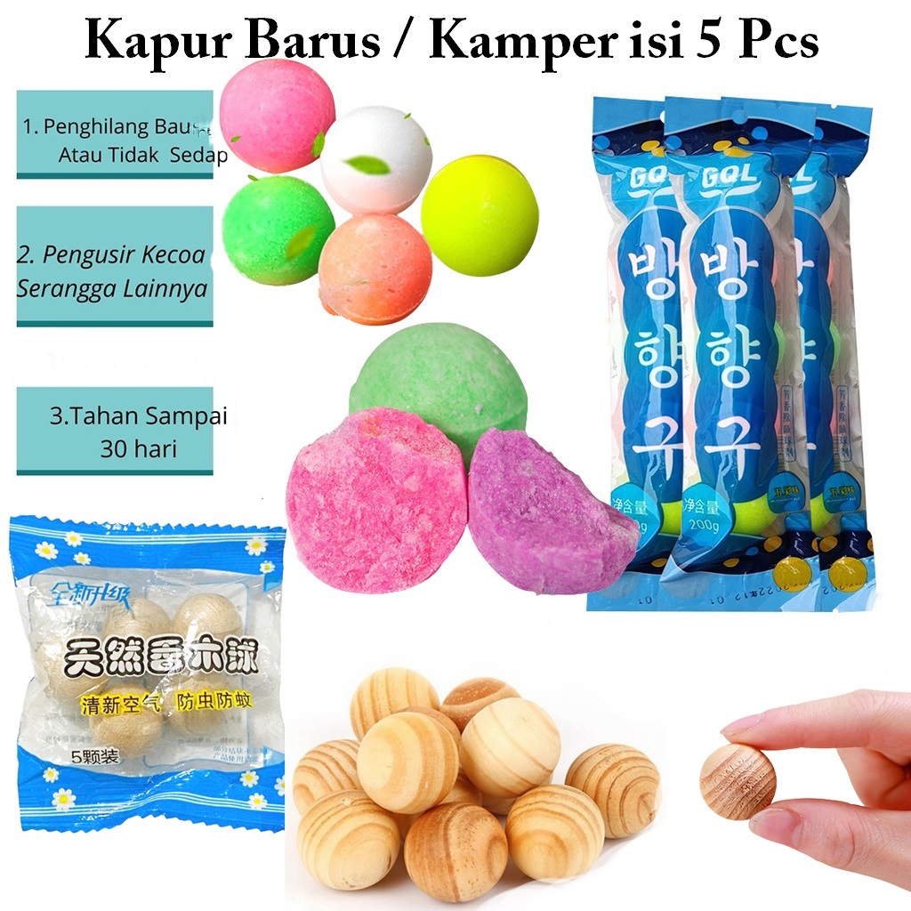 Jual Kamper Kapur Barus Isi 5 Pcs Kamper Toilet Kamper Kayu ...