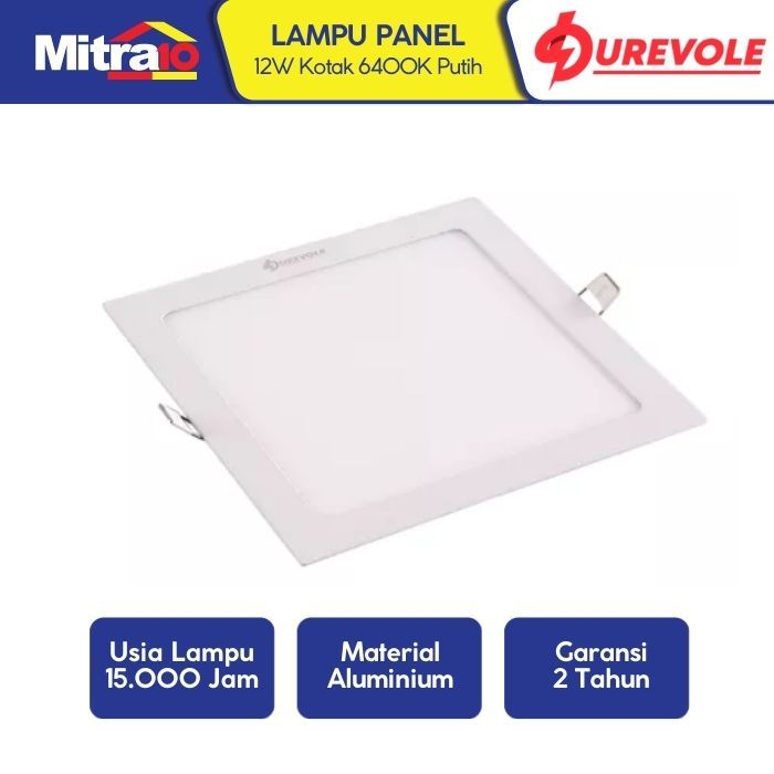 Jual Lampu LED Panel Kotak 12W Putih - Terang, Hemat Listrik, Awet ...