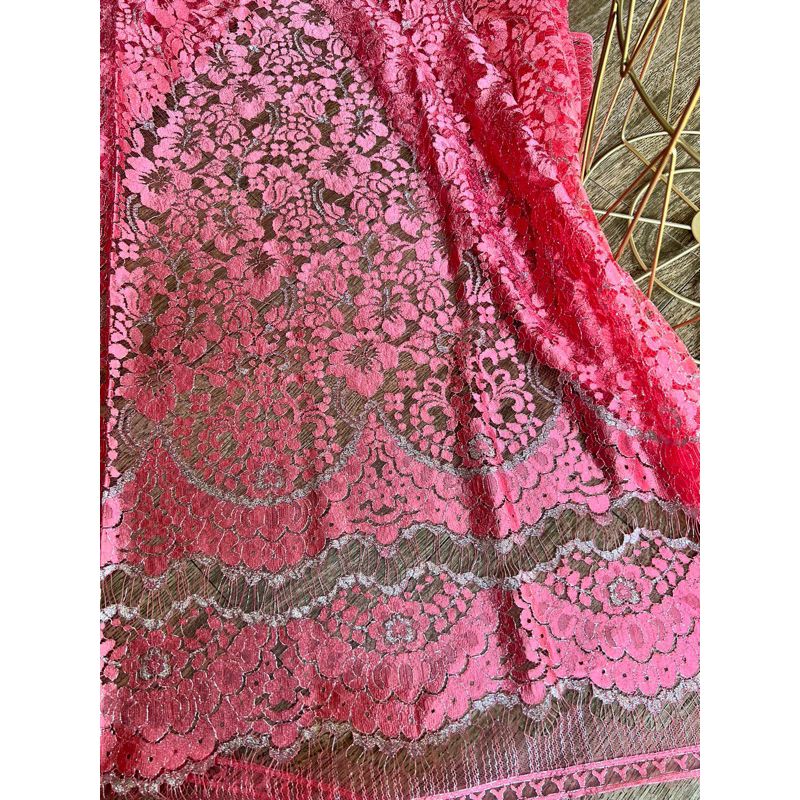 Jual Kain brokat outline silver motif jepun bali original by Djuwita ...