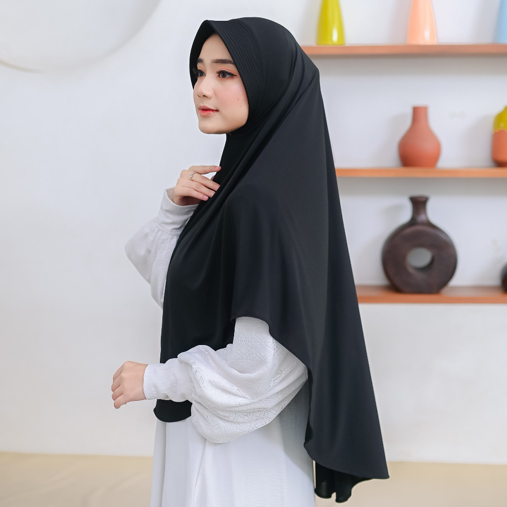 Jual Bella Alisha - Ceisya Instan Size L Hijab Bergo Jersey Pet Antem | Shopee Indonesia