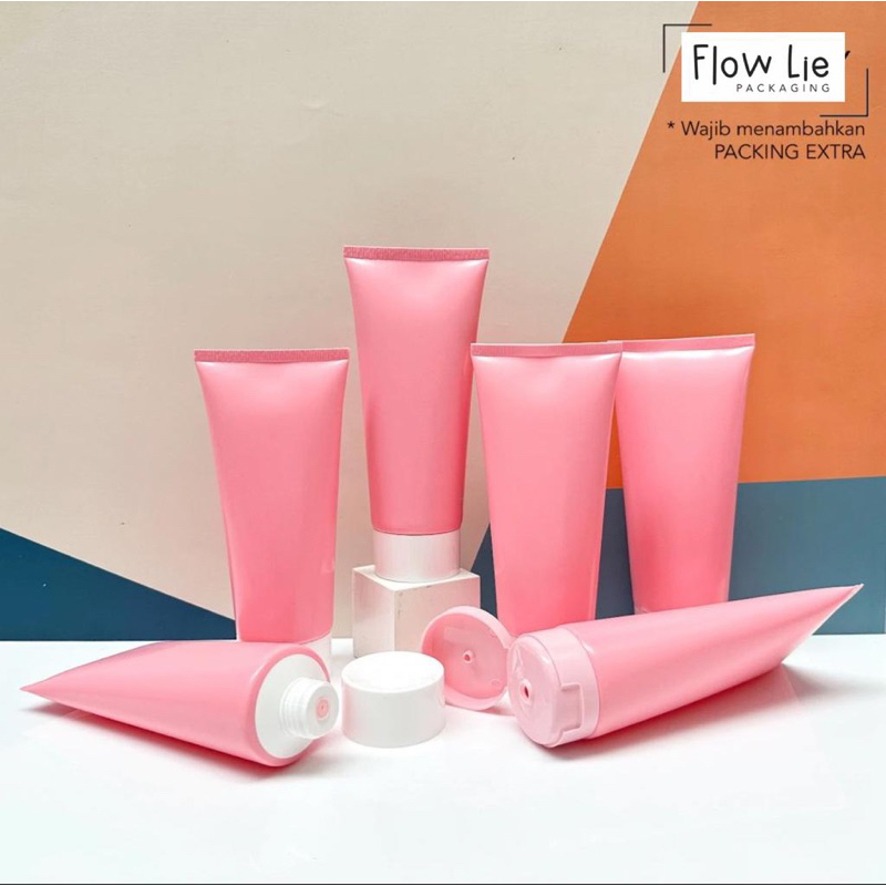 Jual 200ml Botol Tube PINK Plastik LC Packaging Kosmetik Travel Size ...