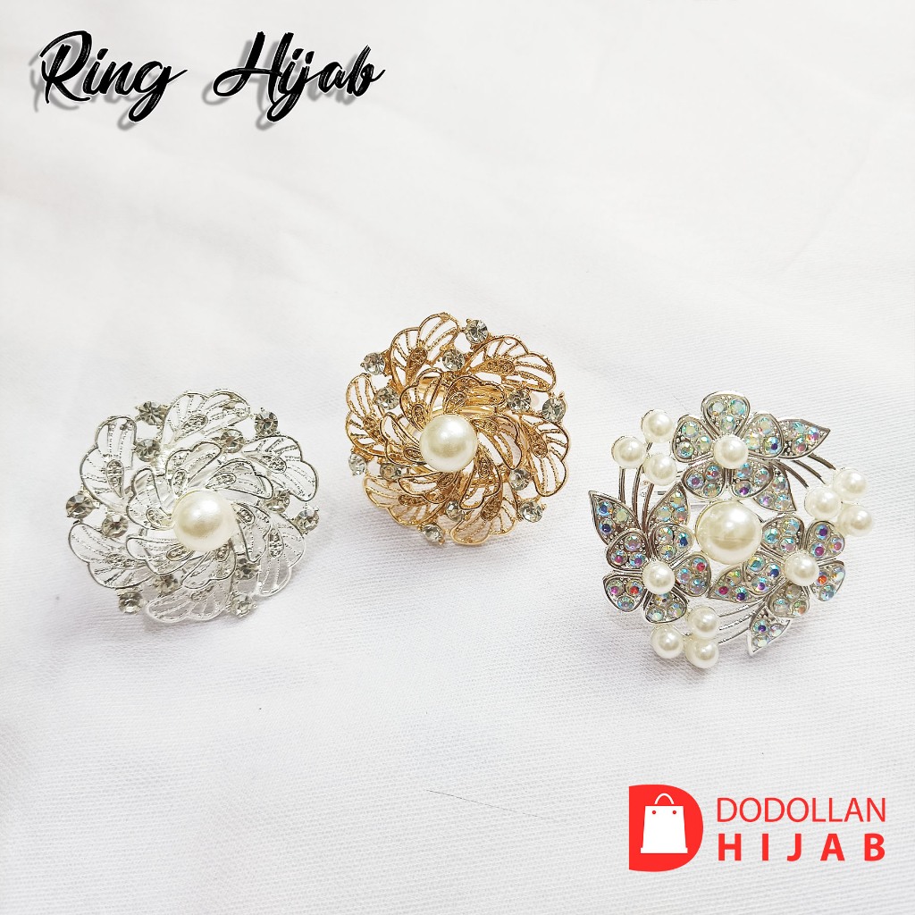 Jual Ring Hijab Korea Wanita Cincin Hijab Kolong syal | Shopee Indonesia