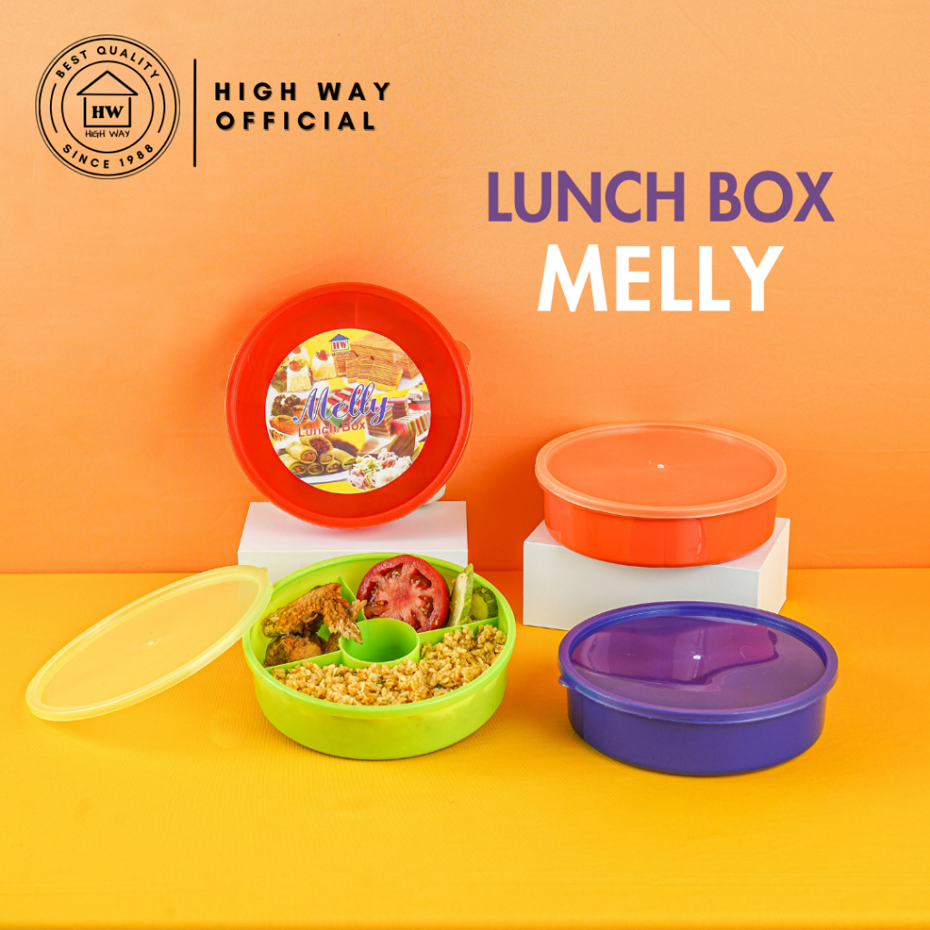 Jual HIGH WAY - Lunch Box Melly Sekat 4 Kotak Makan Catering Tempat ...