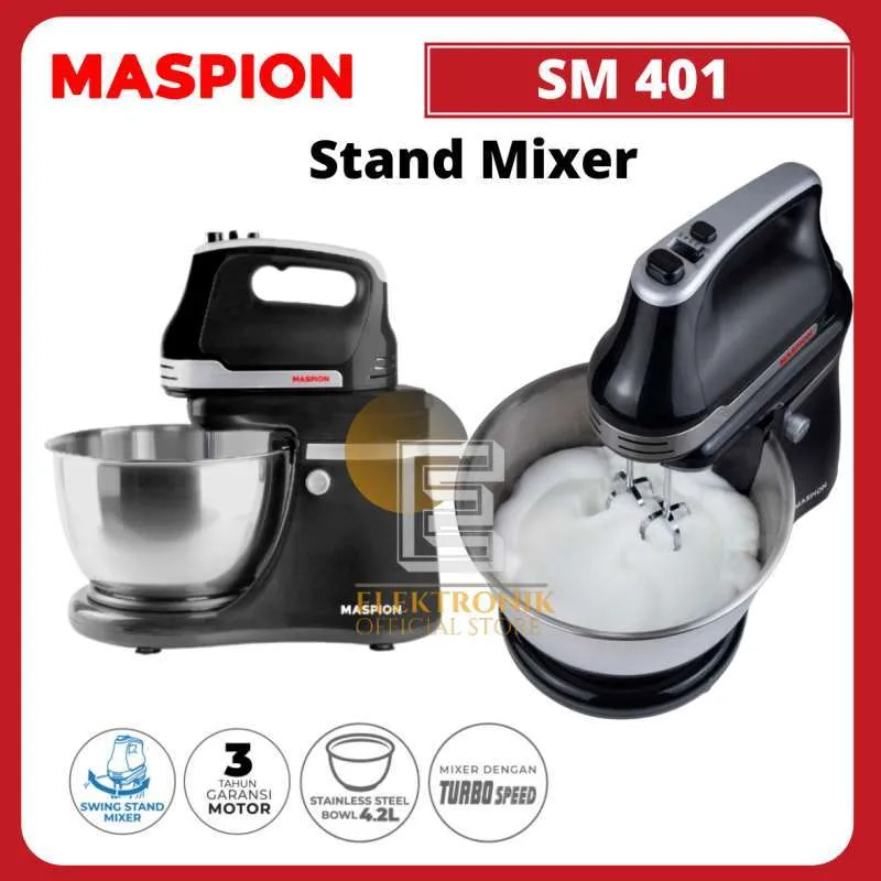 Jual MASPION STAND MIXER SM 401 / Pengaduk adonan/Stand Mixer/SM401/SM ...