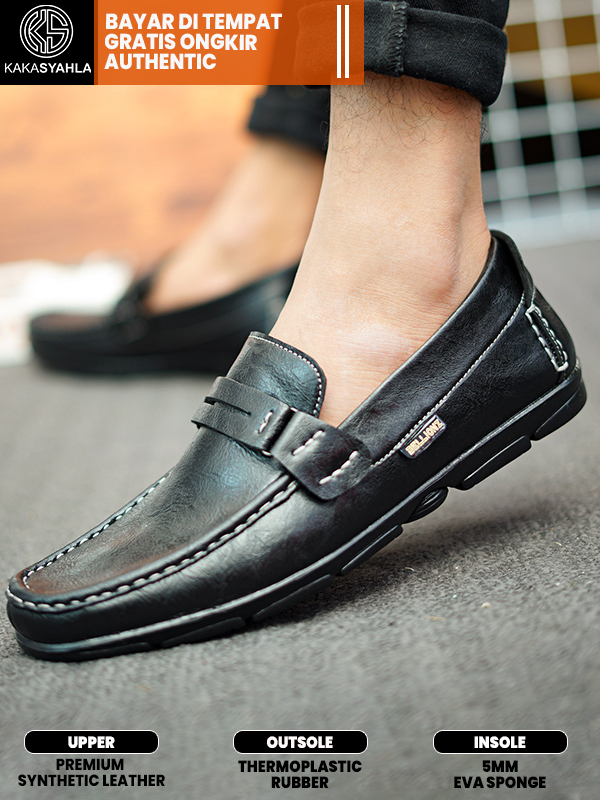 Jual KS x VENDA - Sepatu Pria Casual Tanpa Tali Slip On Kerja Acara ...