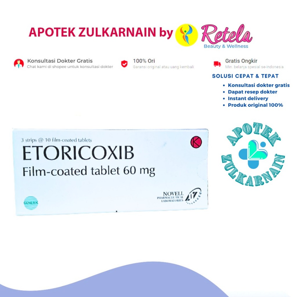 Jual Etoricoxib 60Mg Tab 30`S (Amx) | Shopee Indonesia