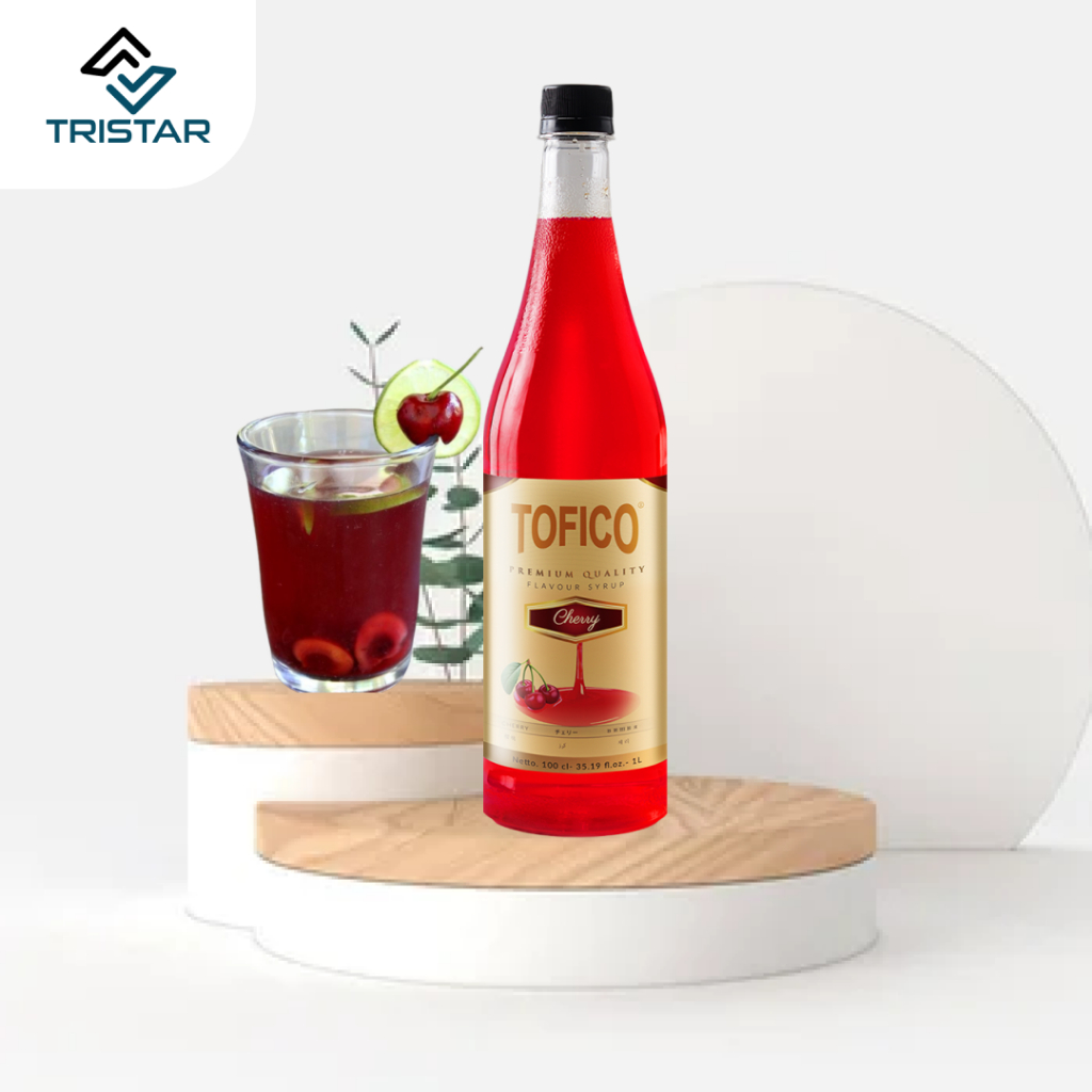 Jual Tofico Red Cherry Syrup - Sirup Premium Rasa Buah Ceri 1000 ml ...