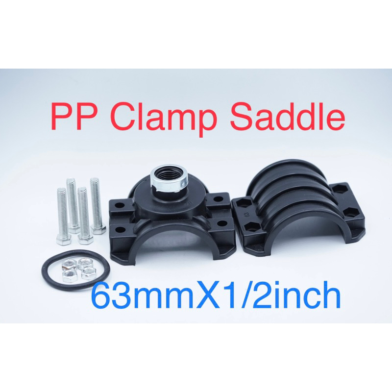 Jual Clamp Saddle Klem Sadle 63 mm x 1/2 inch 63mm x 1/2” Compression Fitting Tapping Pipa PVC ...