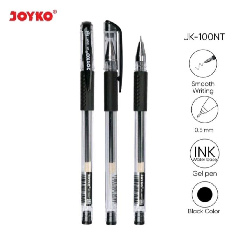 Jual BULPOINT/BULPEN GEL JOYKO JK-100NT HITAM (12 BIJI) | Shopee Indonesia