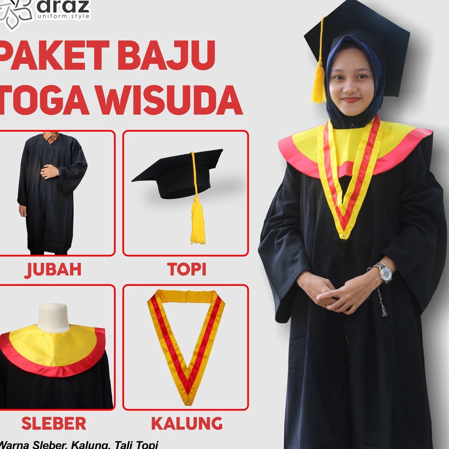 Jual GLQB0941 8.8 Paket Toga Wisuda Jual Paket Toga Wisuda Paket Perlengkapan Wisuda Paket Toga ...