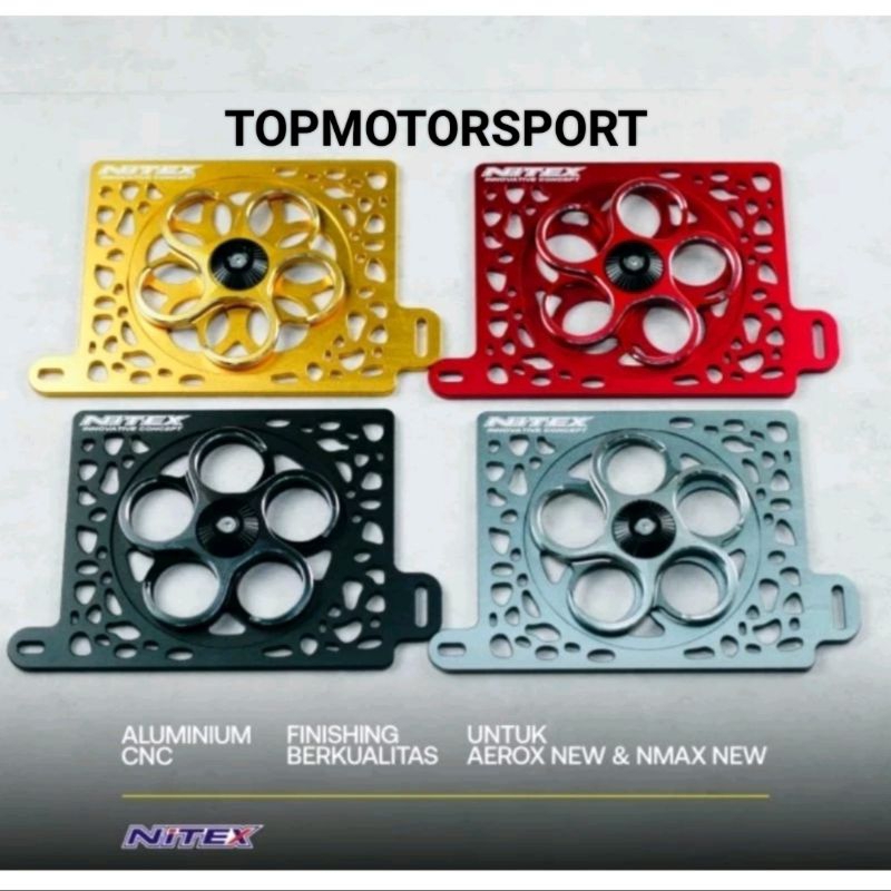 Jual NITEX TUTUP COVER RADIATOR KIPAS SPINNER CNC NMAX/AEROX/LEXI CNC ...