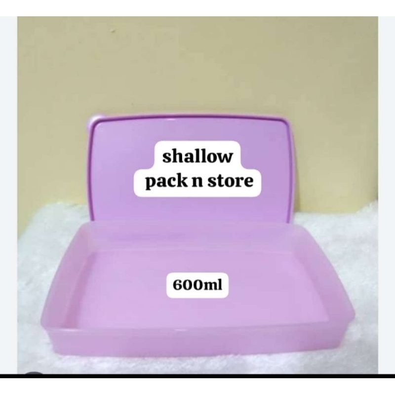 Jual shallow pak and stor 600ml tupperware | Shopee Indonesia