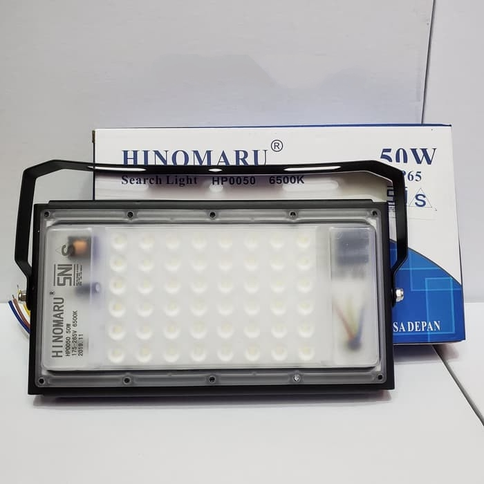 Jual Lampu sorot led-flood light hinomaru 50w - putih Kap floodlight 50 watt | Shopee Indonesia