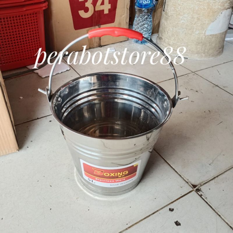 Jual Ember Stainless Tebal Pot Kaleng Kapasitas 5 Liter | Shopee Indonesia