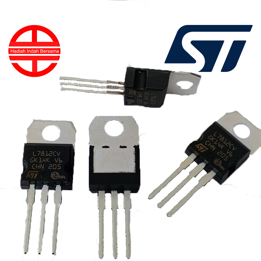 Jual L7812CV IC Positive Voltage Regulator 12V 1.5A Original STMicroelectronics | Shopee Indonesia
