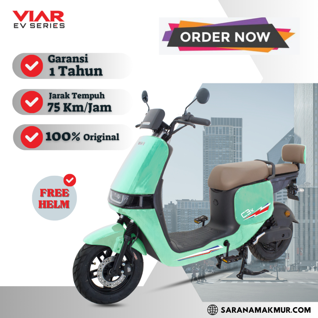 Jual Sepeda Listrik Viar C3X / 100% Original / Garansi Resmi | Shopee ...