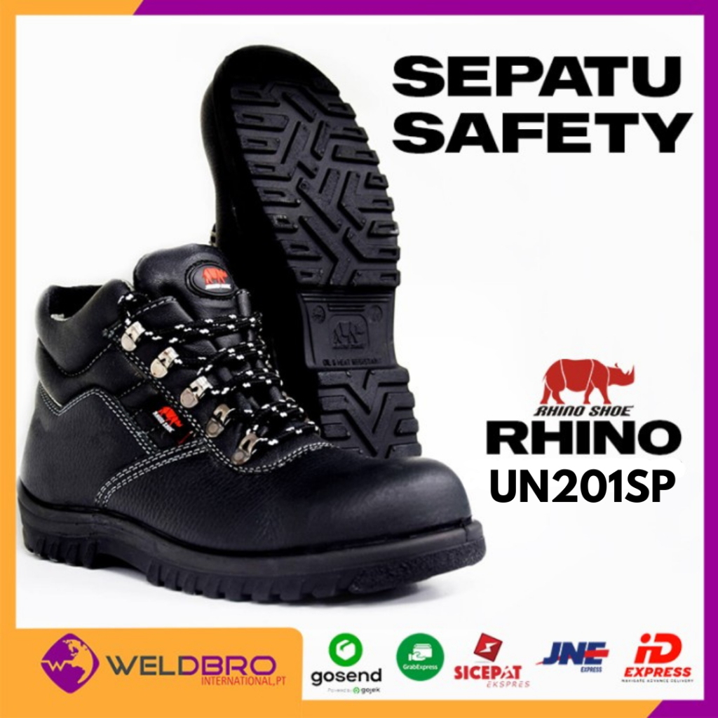 Jual ULTRANITE UN201SP Rhino Midsole Toe cap sepatu safety Mid cut Lace ...