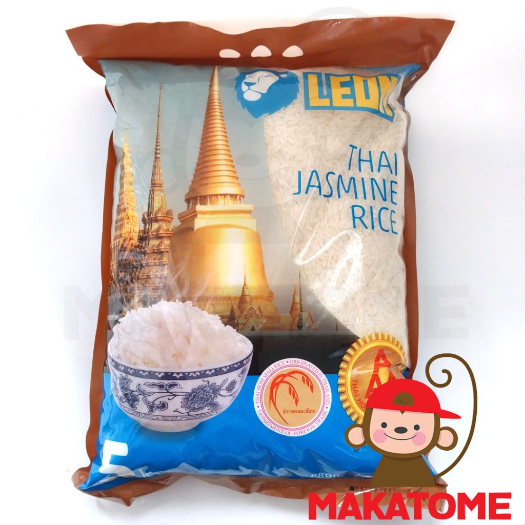 Jual Leon Thai Jasmine Rice 5kg beras thailand 5 kg Premium longgrain ...