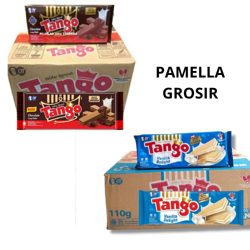 Jual Tango wafer 110gr coklat vanilla 1 Dus isi 24pcs | Shopee Indonesia