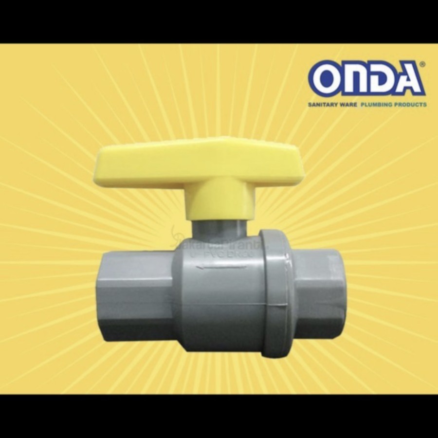Jual Onda Stop Kran 1" Ball Valve Onda 1" PVCBV Onda 1" ONDA BALL VALVE ...