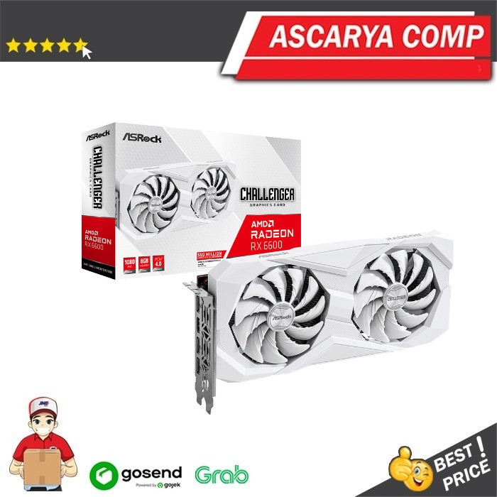 Jual ASRock Radeon RX 6600 Challenger WHITE 8Gb GDDR6 - WHITE | Shopee ...