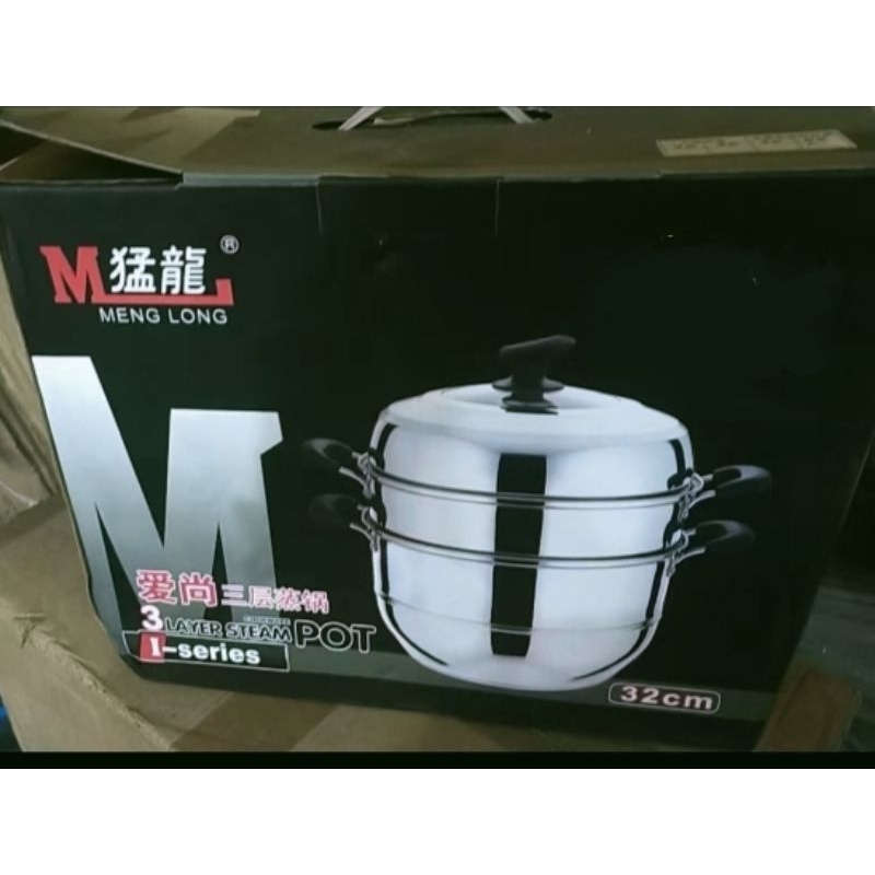 Jual kalakat stainless susun 3 diameter 32cm ( alat steam ) | Shopee ...
