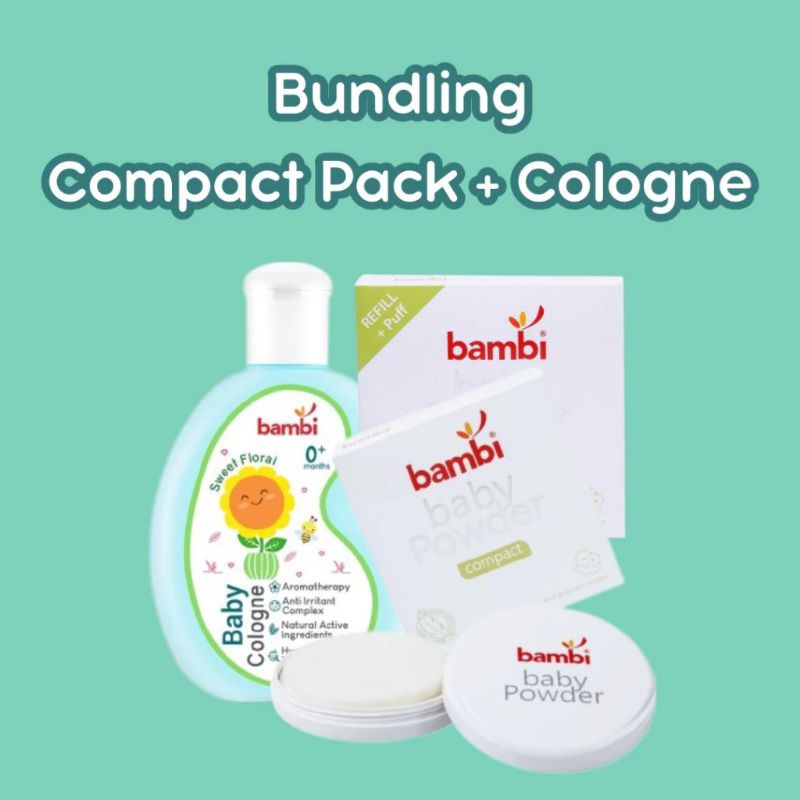 Jual Bambi BUNDLING Baby Powder, Refill free baby cologne | Shopee ...