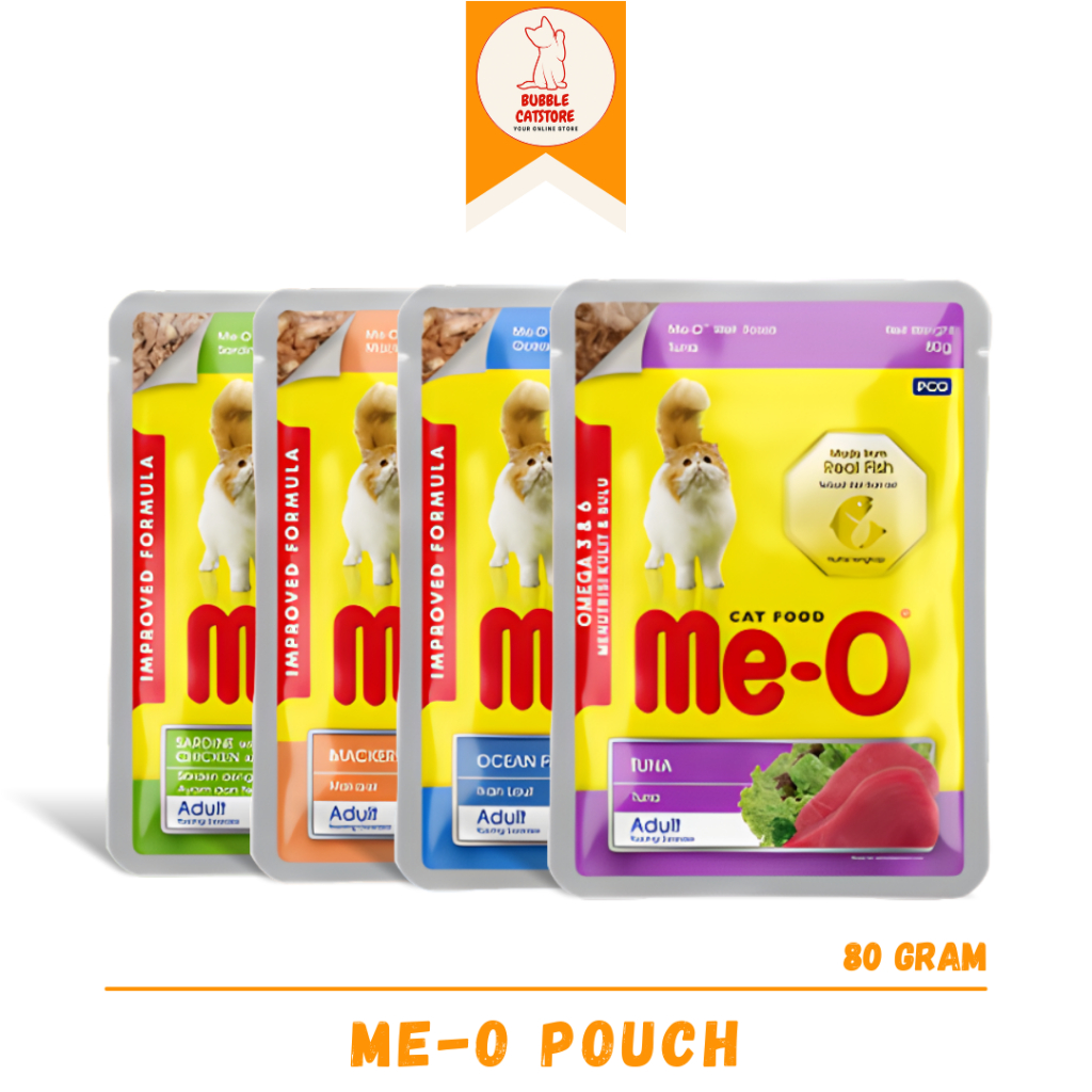 Jual Me-O Adult Wet Food Pouch All Varian 80gr | Shopee Indonesia