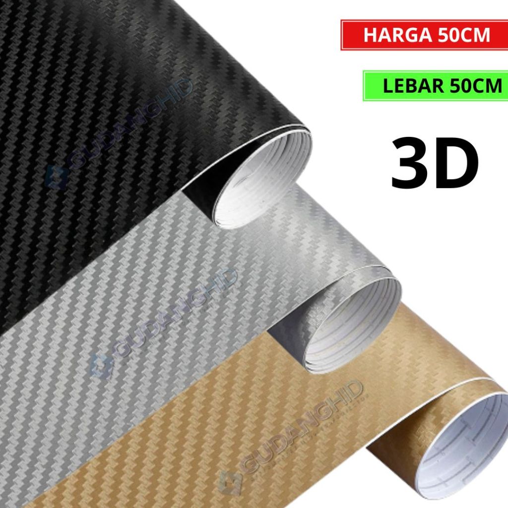 Jual Decal Sticker Carbon 3D 6D 7D 9D Cutting Vinyl Wrap Motor Mobil ...