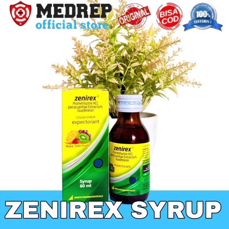 Jual Zenirex Syrup 60ml obat sirup obat batuk berdahak atau batuk ...