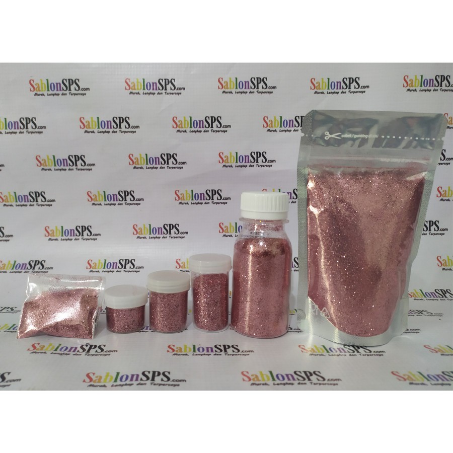 Jual BUBUK GLITER HALUS BABY PINK GLITTER POWDER 50GR | Shopee Indonesia