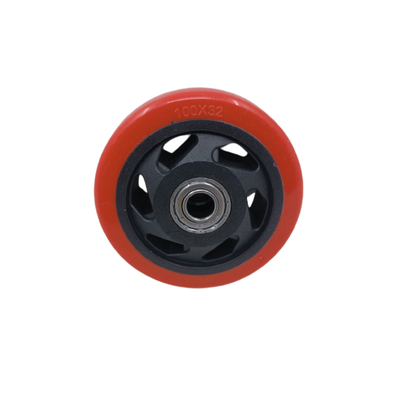 Jual Roda Pu Merah Double Bearing Medium Duty 4 inch Wheel Only 4" 540 | Shopee Indonesia