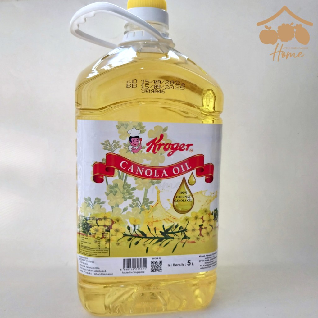 Jual Kroger Canola Oil 5lt Pure minyak kanola 100% original 5L 5 Liter ...