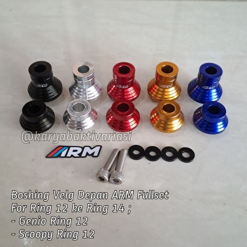 Jual BOSHING ARM DEPAN HONDA RING 12 KE RING 14 FULLSET BAUT UNTUK ...