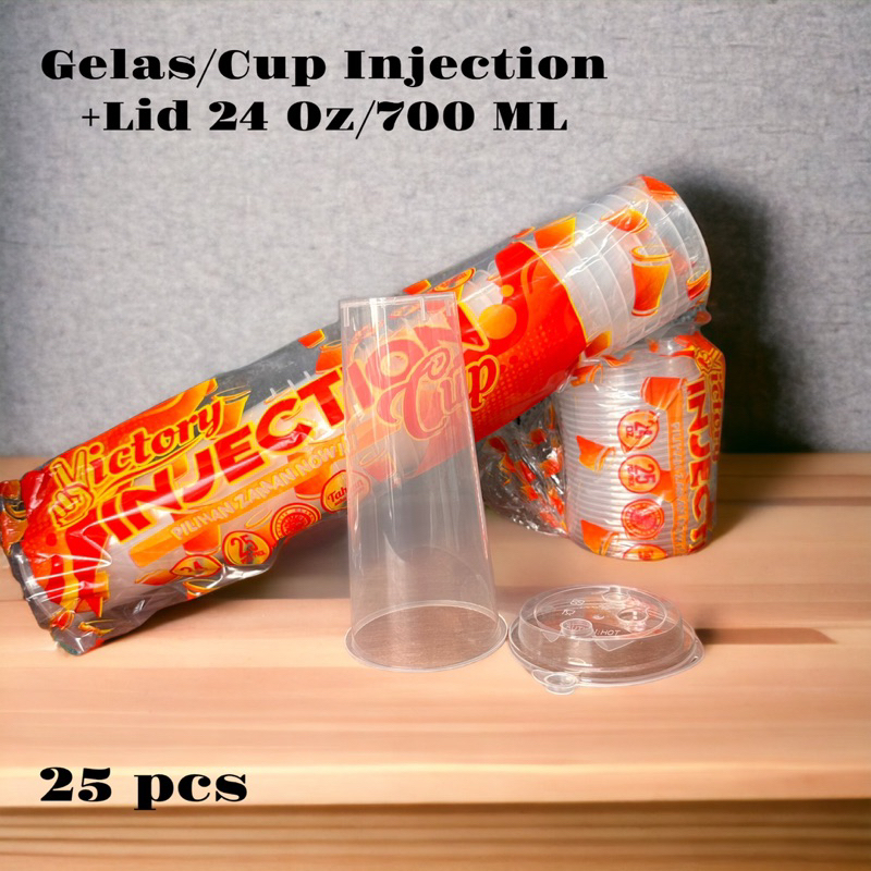 Jual Gelas/Cup Injection 24 Oz/700 ML | Shopee Indonesia
