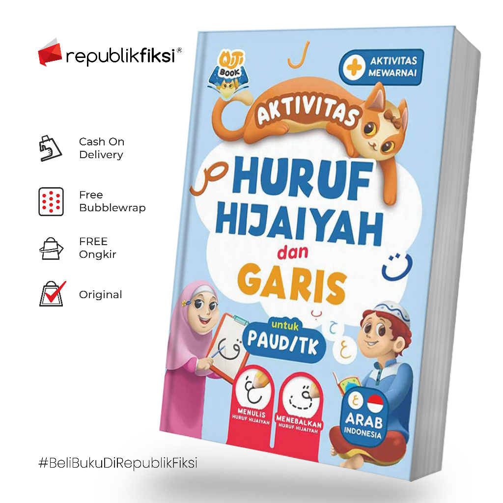 Jual Buku Anak Qiti Book Aktivitas Huruf Hijaiyah dan Garis - Ka nara ...