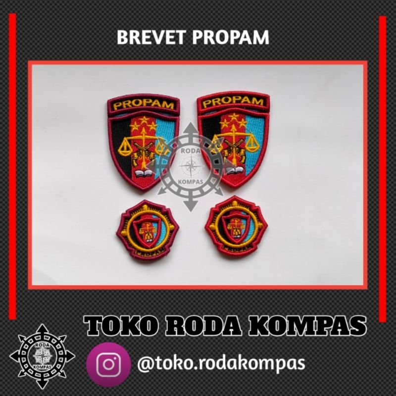 Jual Brevet/Wing Pdlt PROPAM Polri Bordir Timbul | Shopee Indonesia