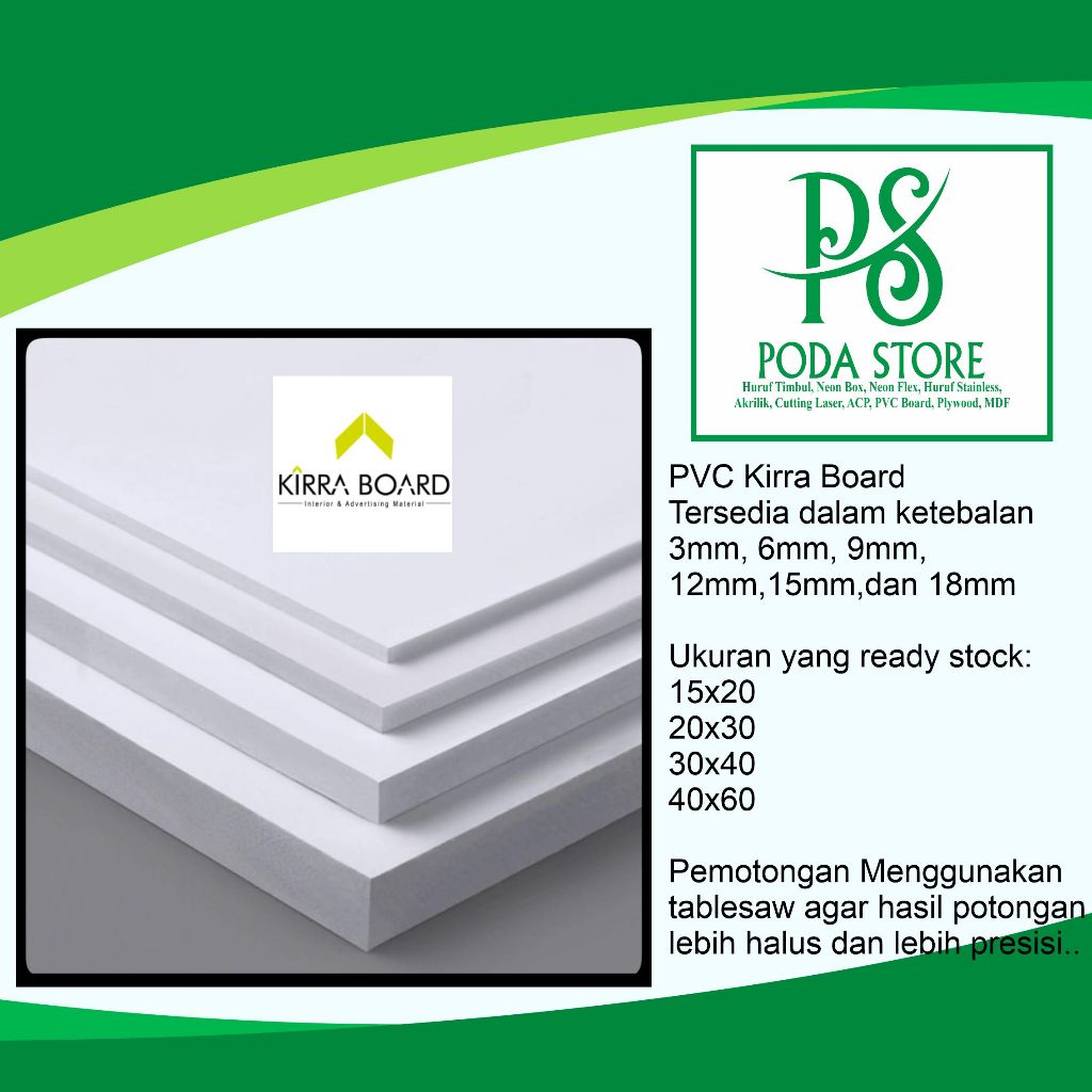 Jual PVC Board 12mm A5 A4 A3 A2 | Shopee Indonesia
