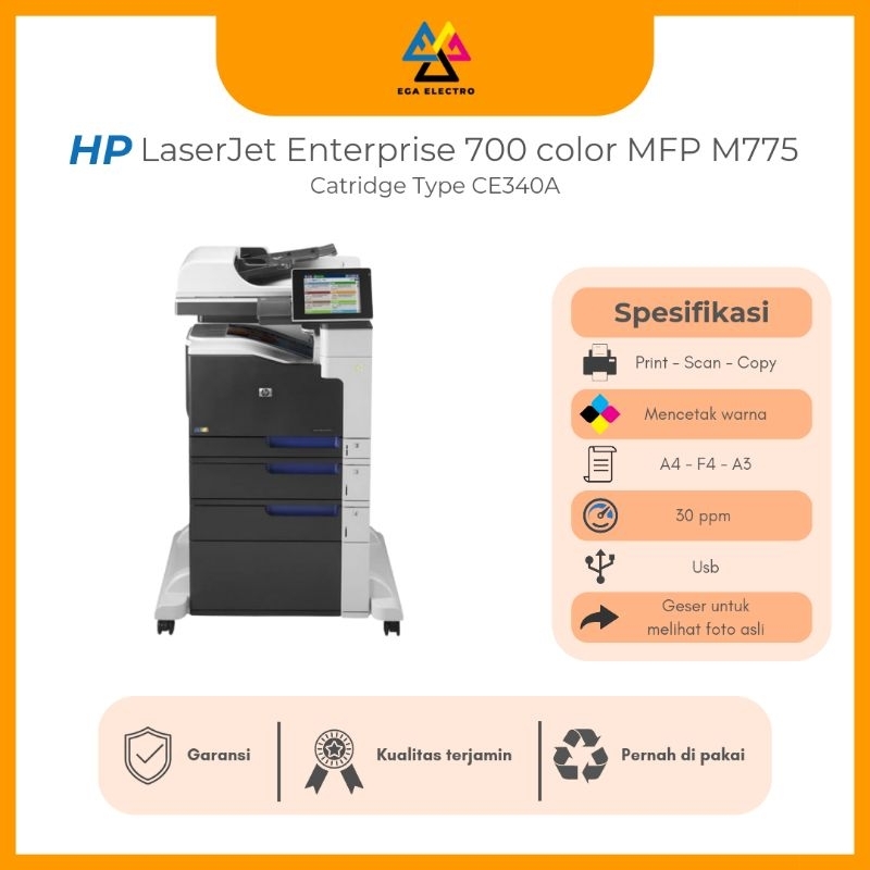 Jual Printer Hp LaserJet Pro 700 M775 Colour A3 | Shopee Indonesia