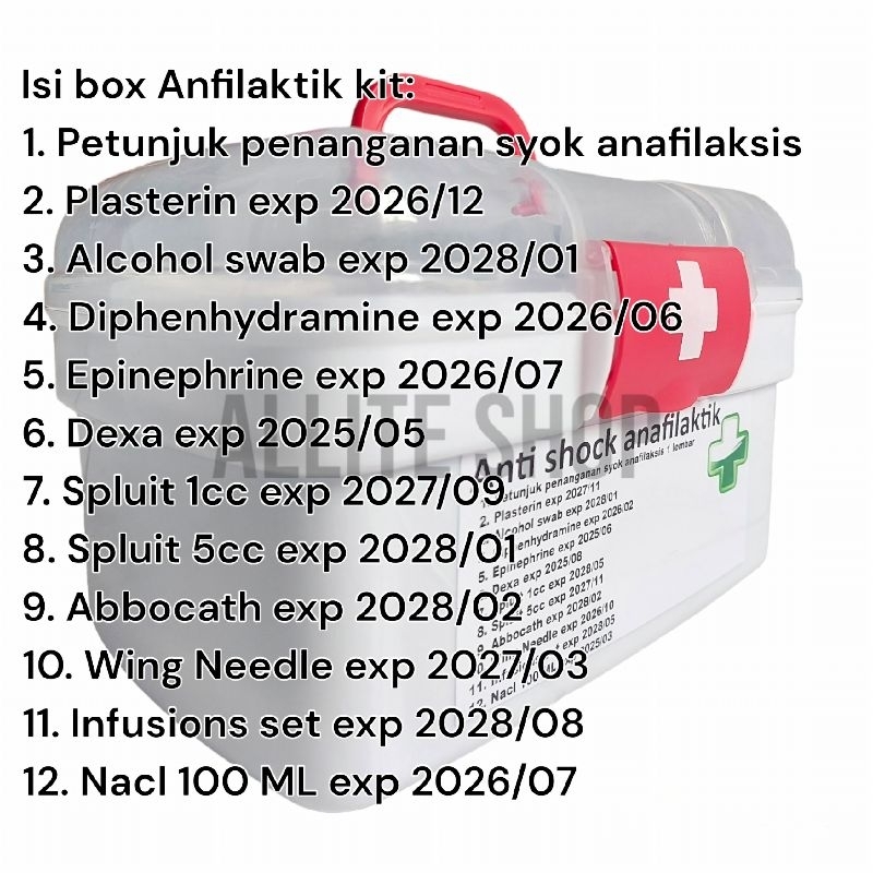 Jual anafilaksis kit lengkap emergency kit | Shopee Indonesia