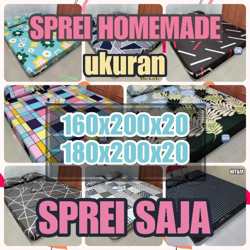 Jual PROMO sprei saja single bed sepray motif abstrak sprei 160x200 ...