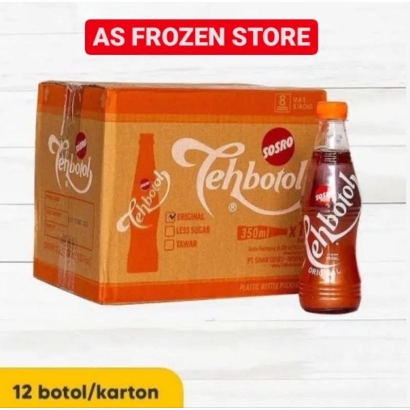 Jual Teh Botol Sosro 350ml Pet Original 1 Dus 12 Pcs | Shopee Indonesia