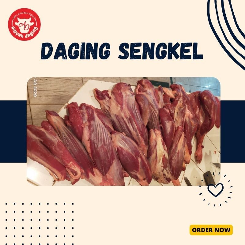 Jual Daging Sengkel Sapi Lokal 1 Kg | Aisyah Daging | Shopee Indonesia
