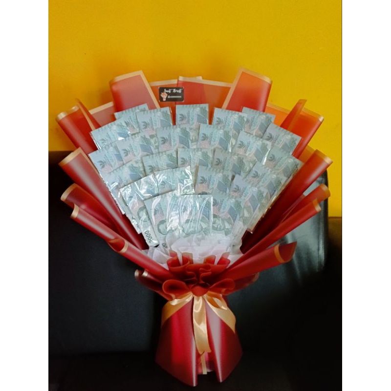 Jual Buket Uang Kosong Kerangka Buket Uang 25 Lembar dan 30 Lembar Sant ...