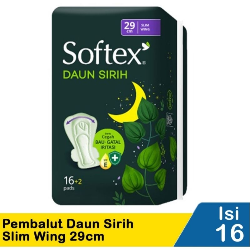 Jual ( ISI 18 PCS ) 29 CM SOFTEX DAUN SIRIH WING DAUN SIRIH SLIM SAYAP PEMBALUT | Shopee Indonesia