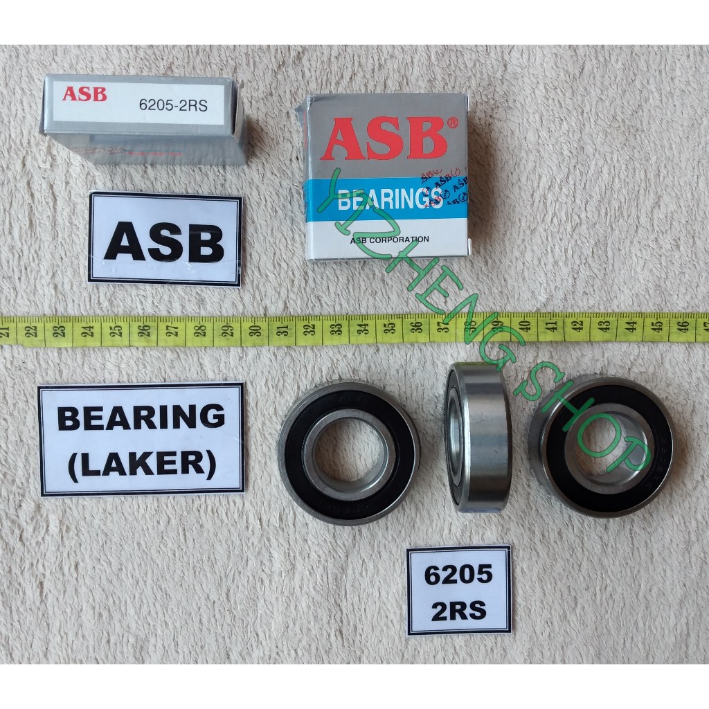 Jual BEARING ATAU LAKER 6205 2RS MERK ASB | Shopee Indonesia