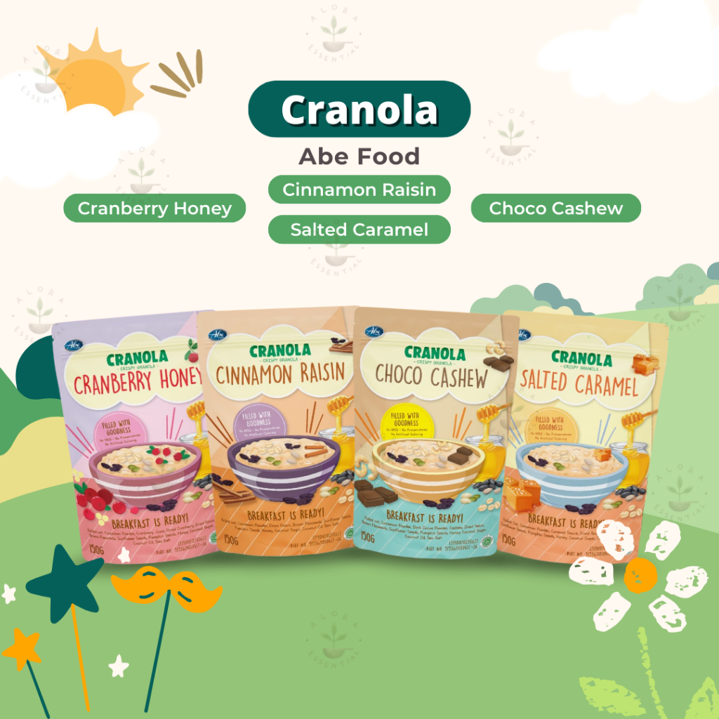 Jual Abe Food Cranola Crispy Granola 150gr - Snack Anak - Makanan Bayi ...