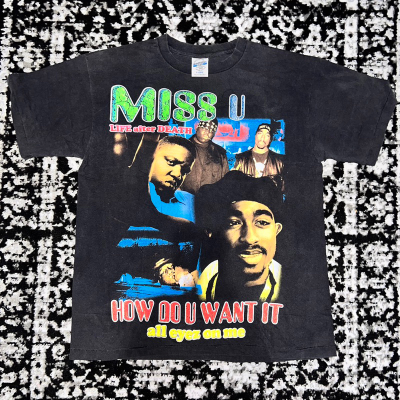 Jual kaos bootleg raptee tupac & notorious big | Shopee Indonesia