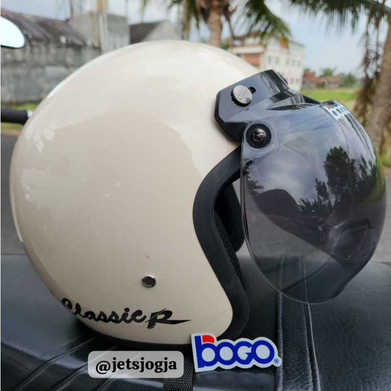 Jual Helm Bogo Classic-R ZRV SNI Kaca Bogo Original I Helm Bogo Garis ...