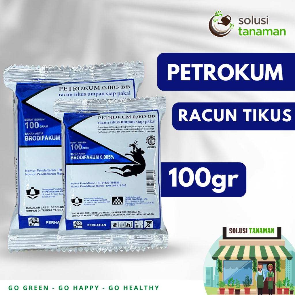 Jual 100% Original Racun Tikus PETROKUM 100gr Basmi Tikus Rumah dan ...